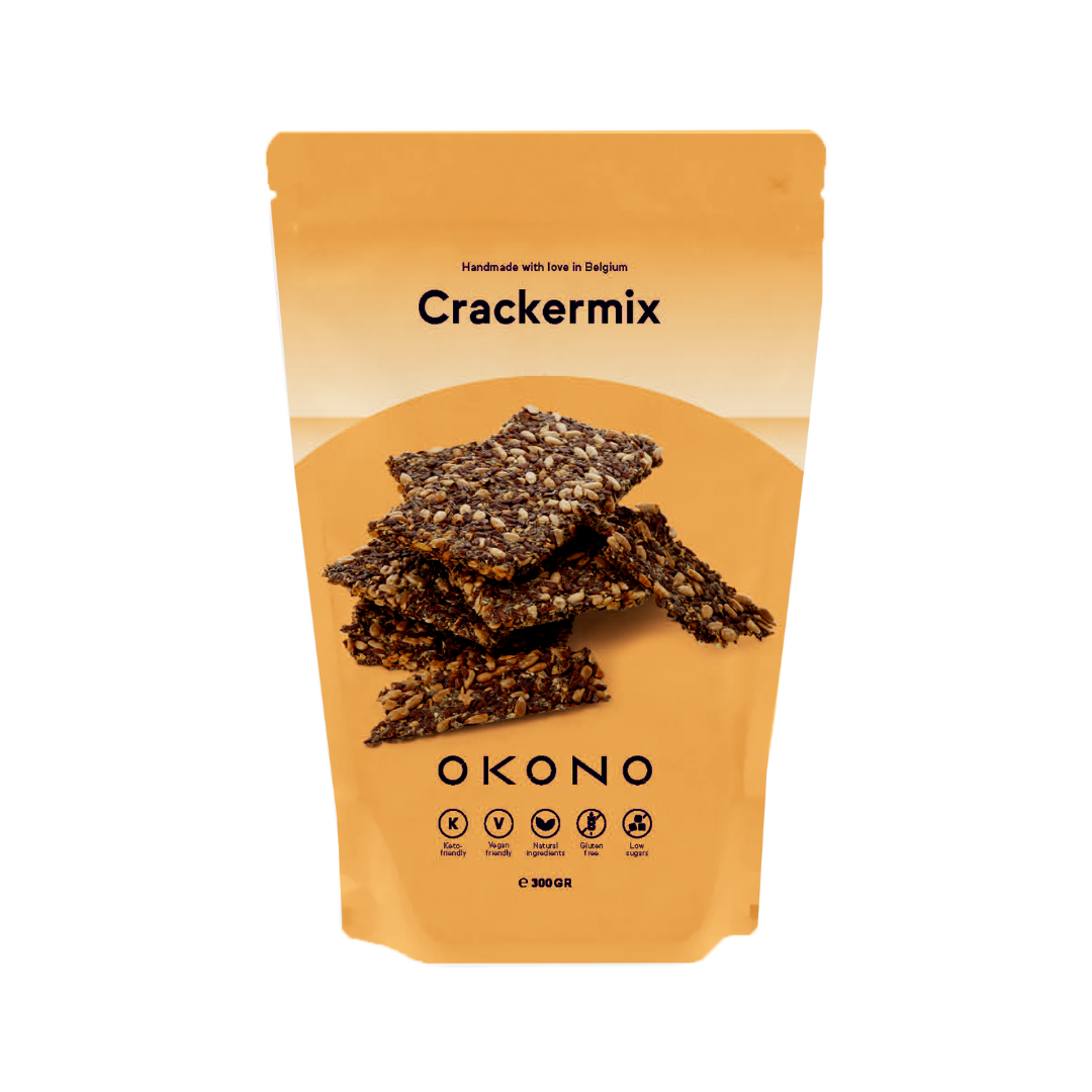 Crackers with homemade guacamole – OKONO